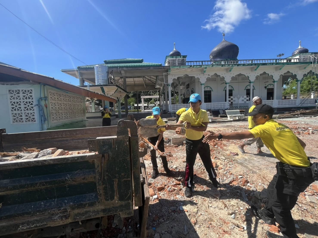 กิจกรรมจิตอาสา – สถานีตำรวจภูธรจะกว๊ะ